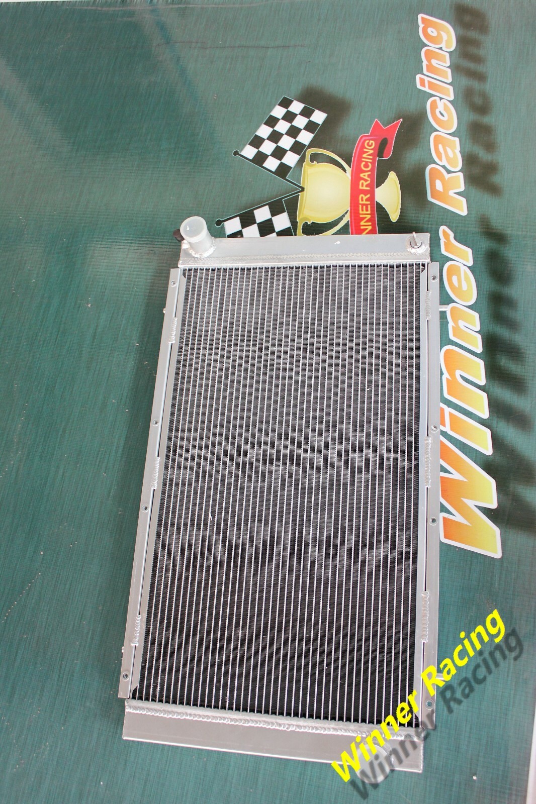 DUAL CORE UNIVERSAL RADIATOR KIT CARS 30"x17"X2" M/T FIT FORD 6 ...