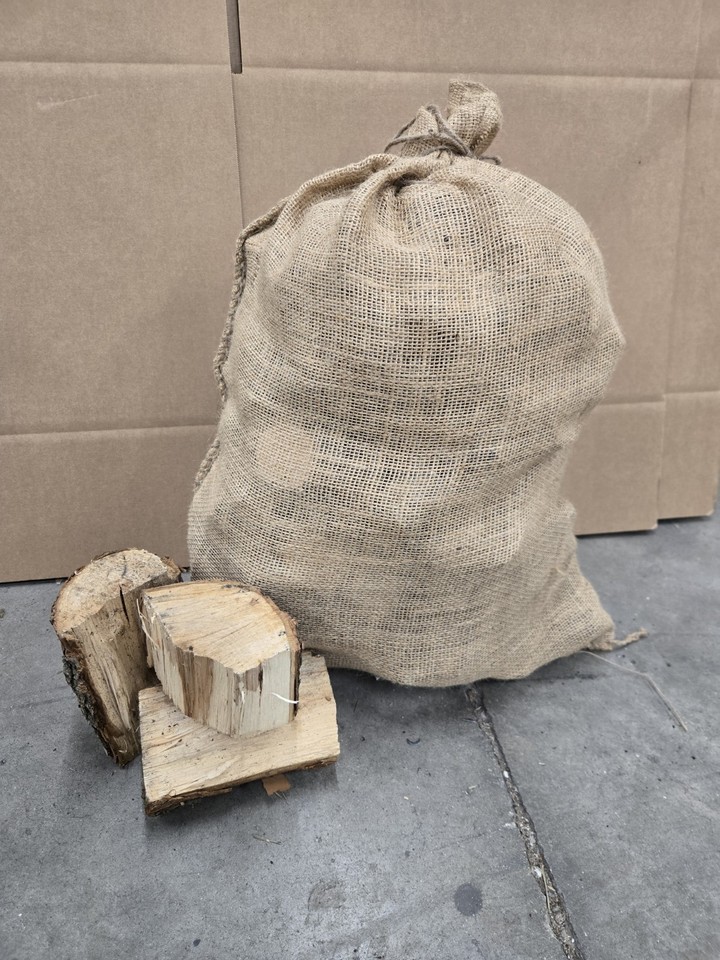 Premium Pecan Smoking Wood - 20lbs pucks in burlap bag | eBay