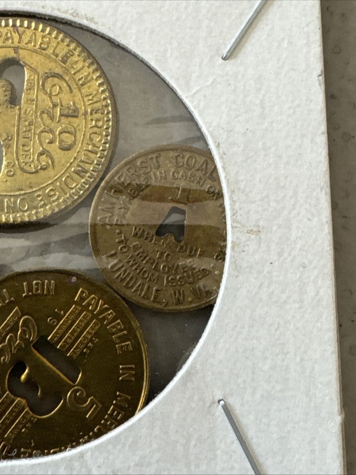 WV Coal Scrip 6 Pc. Set-Chilton Block Coal Company-Ethel-WV-Pogan ...