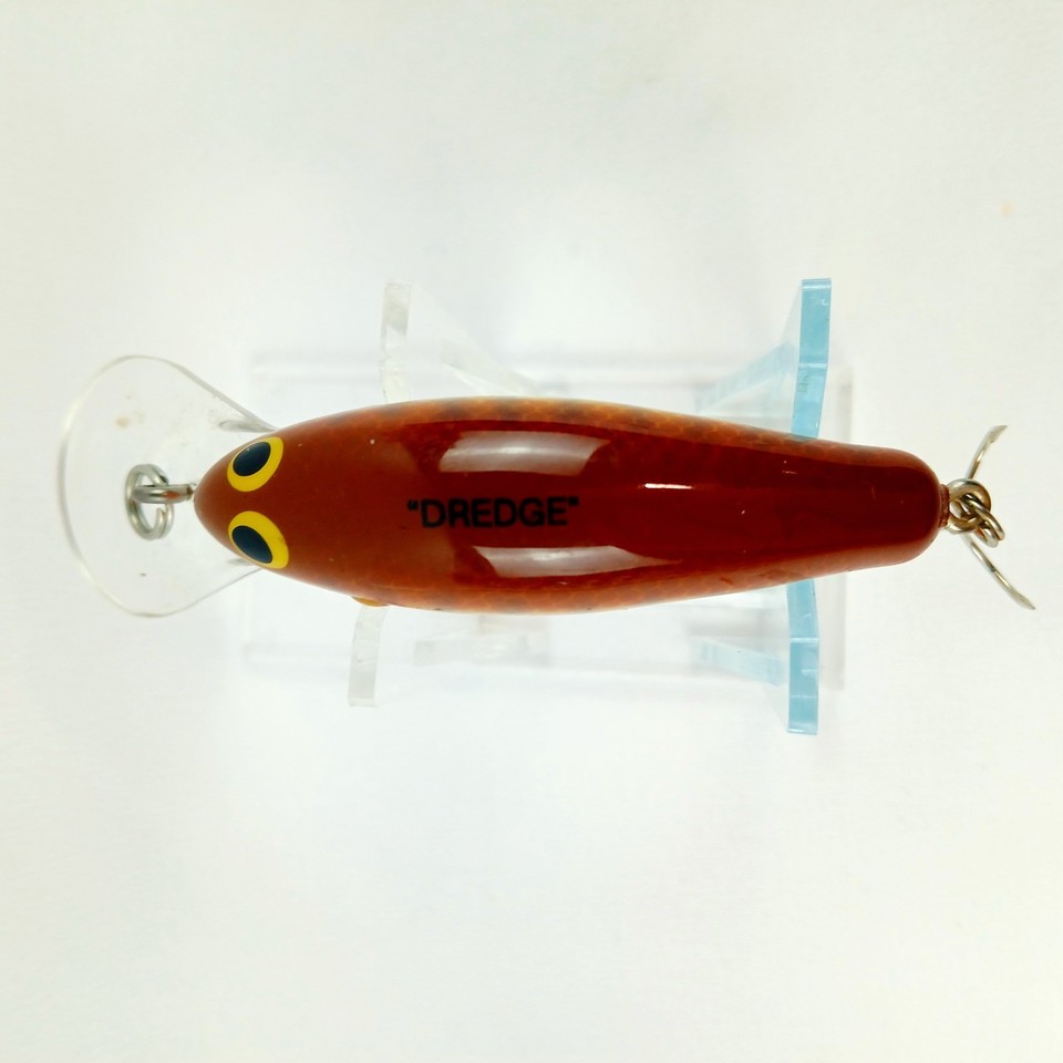 Vtg Bagley KILLER B2 DREDGE KB2 Crankbait Dark Crawfish on Chartreuse ...