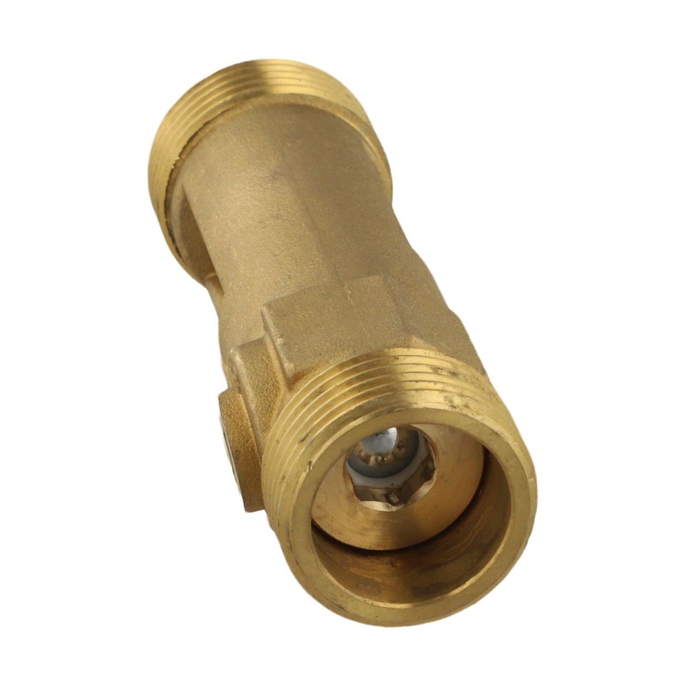 DN25 Brass Flow Control Valve Visual Ball Valve for HVAC Heating and ...
