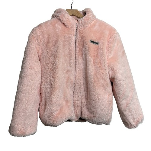 Eddie Bauer Girls Jacket Size 10-12 PInk and Blue fleece lined ...