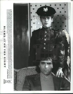 1984 Press Photo Byron Thames & Nick Mancuso in "Blame It on the Night ...