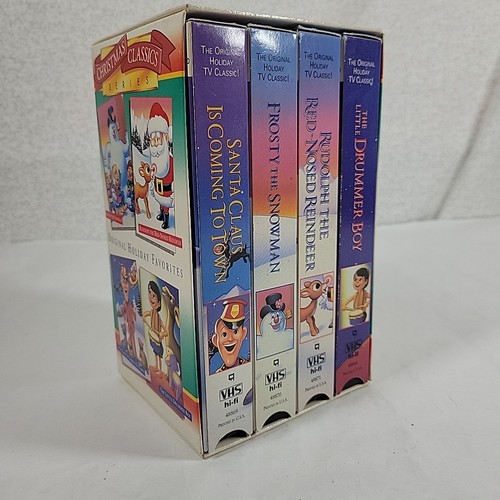 Santa Rudolph Frosty Drummer Boy 1993 Christmas Cartoon Classics VHS ...