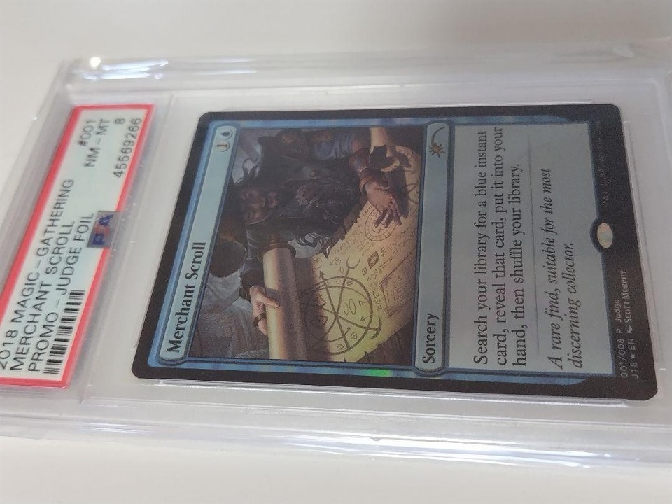 MTG Magic the Gathering PSA8 Merchant Scroll 001 Foil English | eBay