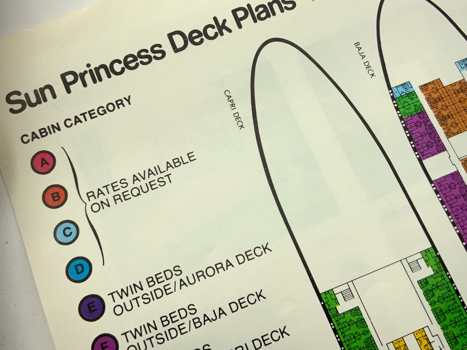 Sun Princess SkyLark Holidays Caribbean Fly Cruise Brochure 1976 Canada EE615 | eBay