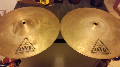 14 inch anvil hi-hat symbals | eBay