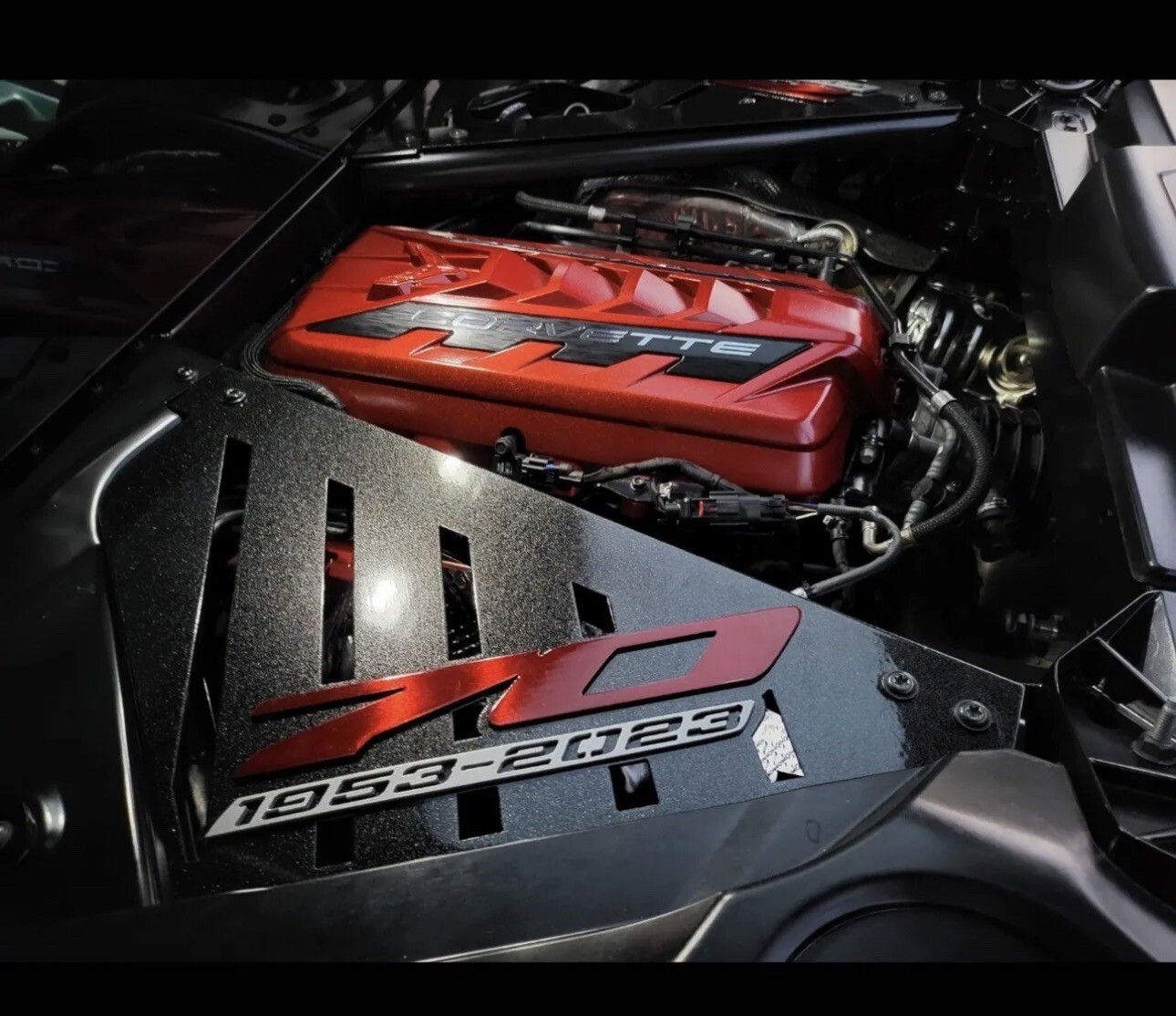 Engine Covers Panels For Corvette C8 2020-2023 POWDER COATED 70th ...