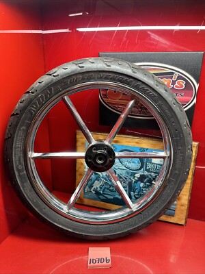 Harley Chopper Invader 6 Spoke Mag Front Panhead Shovelhead Springer ...