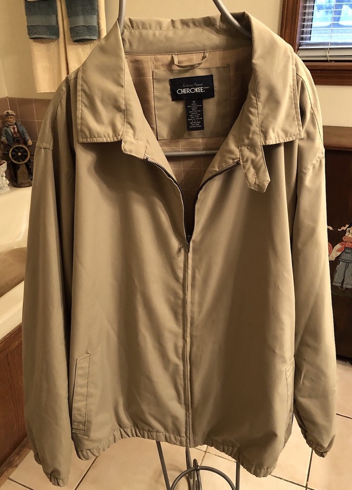 Men’s Cherokee Jacket Authentic Original Tan Size XL | eBay