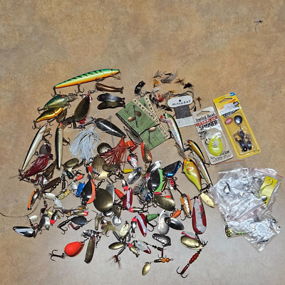 Lot of Brand Name Fishing Lures & Spinners + Fly Fishing Flies | eBay