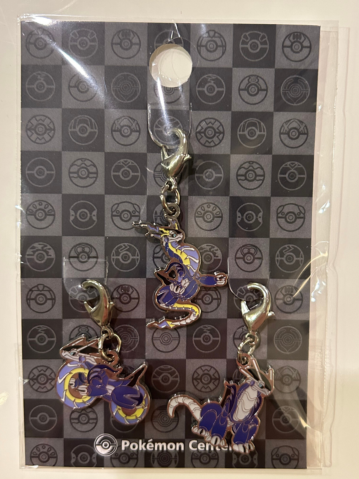 Pokemon Center Japan Metal Charm # 1008 Miraidon Key chain Set of 3 ...