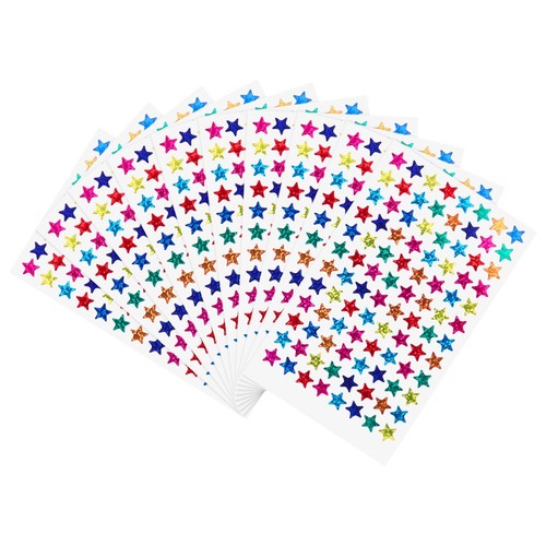 960 Pcs Assorted Color Star Stickers 1 cm Self Adhesive Shiny Stars for ...