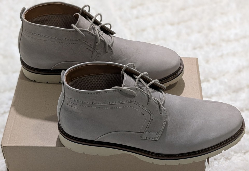 Clarks Gray Suede Chukka Boots Extreme Comfort Men's Size 11 | eBay