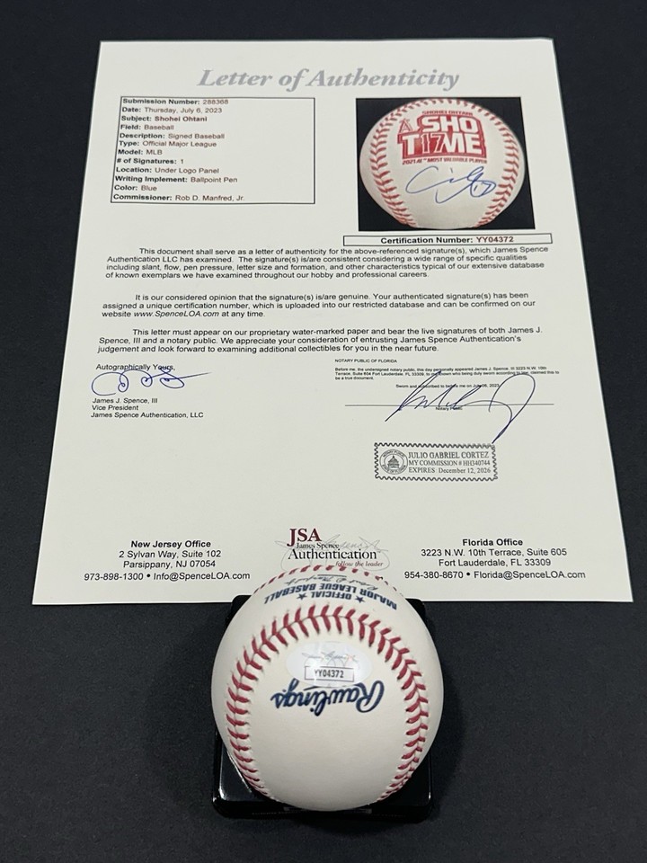 Shohei Ohtani Signed 2021 AL MVP Baseball Autographed Auto Angels RARE JSA COA | eBay