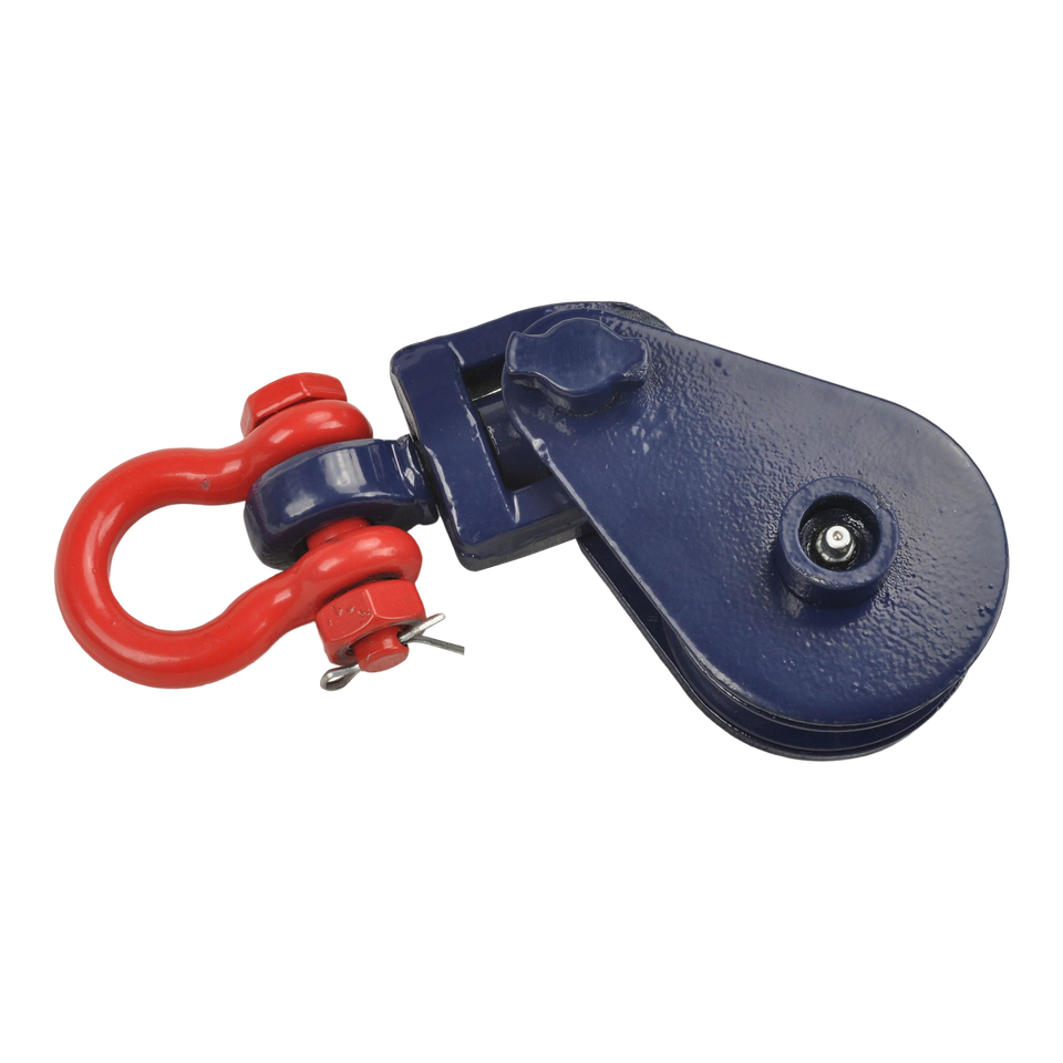2 Ton 3" Snatch Block with Shackle and Chain Anchor Wrecker Car Carrier ...