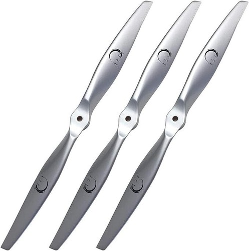 XOAR PJM-E 16x7 (3-Pack) Silver RC Electric Airplane Propeller 16 Inch ...
