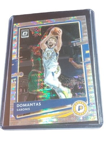 Domantas Sabonis Pacers 2020-21 Panini Donruss Optic Fast Break Holo ...