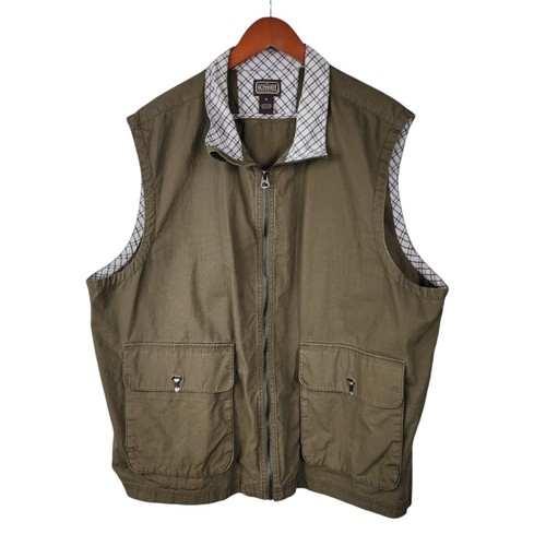 C.E. Schmidt Workwear Vest 2X Brown Canvas Sleeveless Chore Utility Men ...