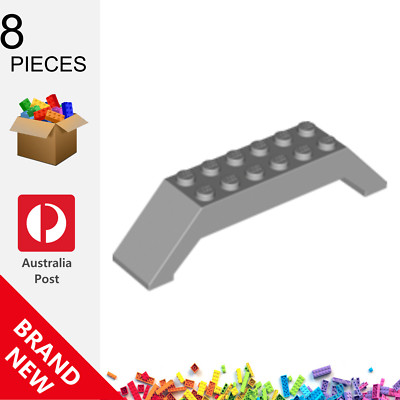 8x Genuine LEGO™ Light Grey Slope 45 10 x 2 x 2 Double 30180 6067982 ...