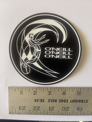 Team O’Neill “ 5 X 5” Vintage Surf Decal/ Sticker SURFER SURFING SKATE ...