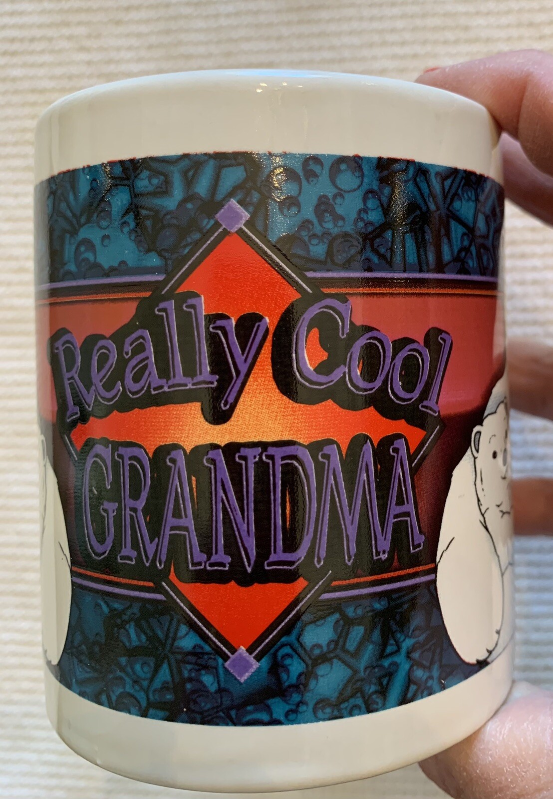 Vintage Coca-Cola Polar Bear "Really Cool Grandma" 8oz. Coffee Mug Cup ...
