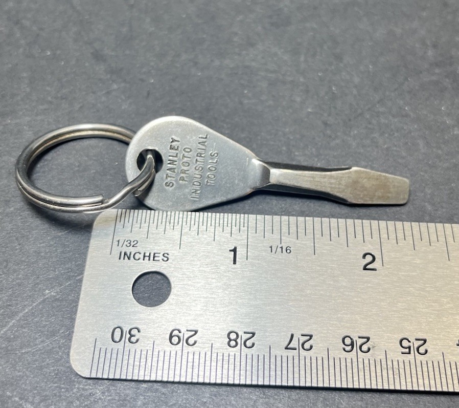 Vintage Stanley Proto Industrial Tools Promo Flathead Key Chain ...
