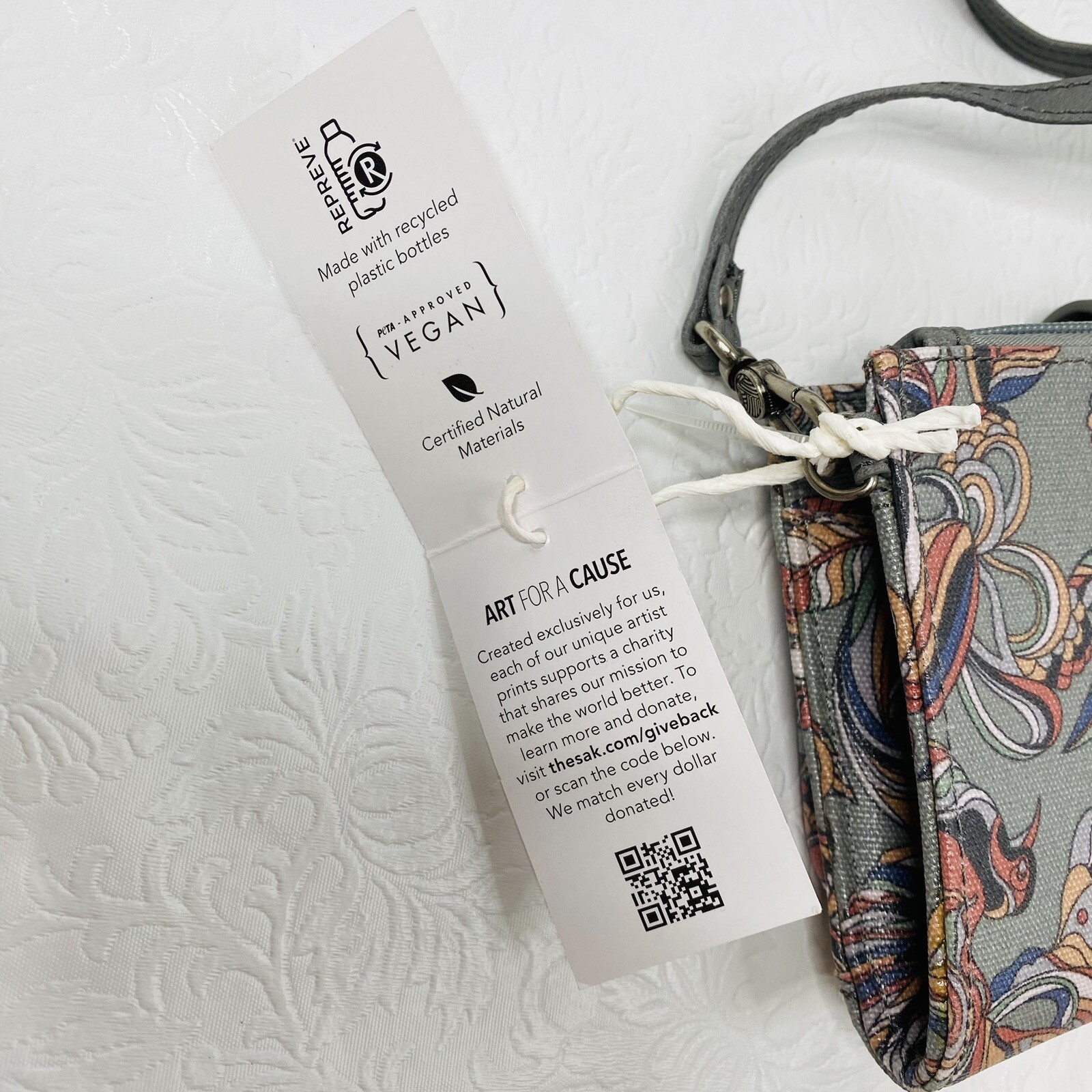 Sakroots Gray Olympic Smartphone Crossbody Purse Wristlet Wallet Art ...