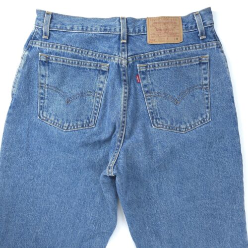 Levis 550 Womens Jeans 14 M High Rise Blue Medium Wash Relaxed Fit ...