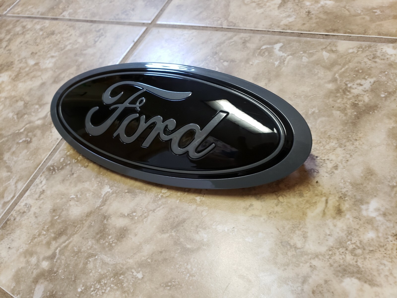 2015-20 F150 custom GRILL emblem ABYSS GRAY AND GLOSS BLACK. 9.5" | eBay