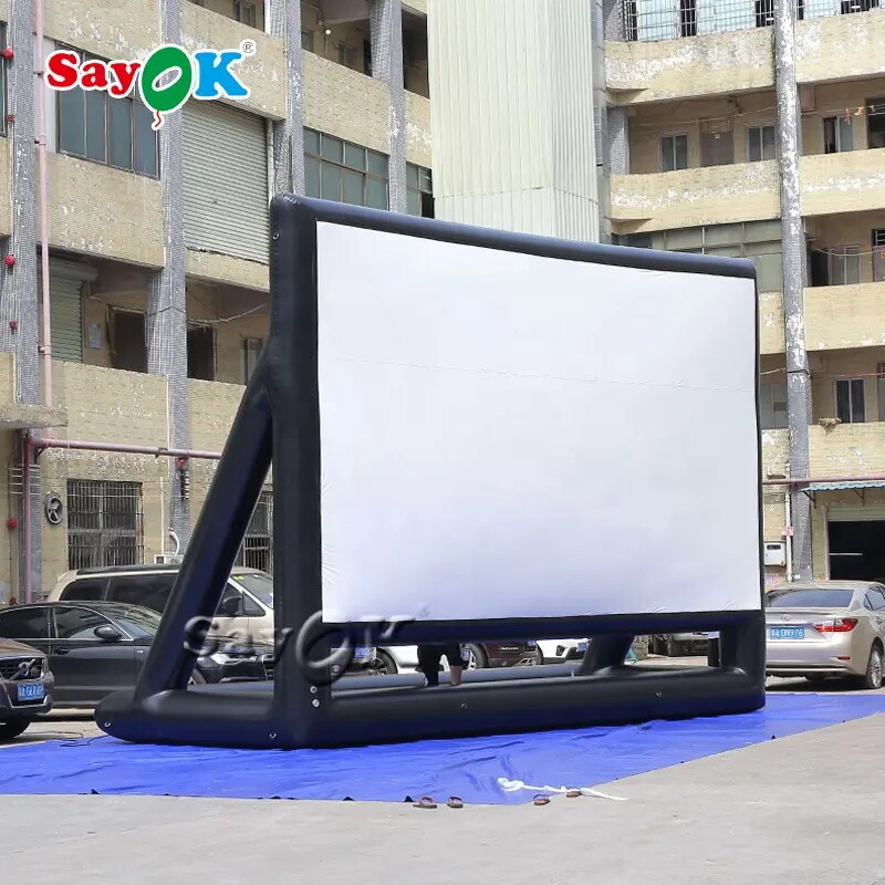 Inflatable Movie Screen Outdoor Blow Up Projector Mega Theater ...