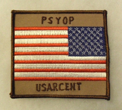 2000/IRAQI WAR ERA "PSYOP" "USARCENT" COLOR AMERICAN FLAG ON DESERT ...