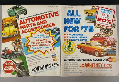 1975 JC Whitney & Co Automotive Parts & Accessories Catalogs #343 #334 ...