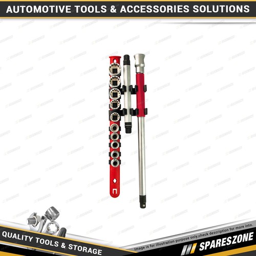 11 Pcs of PK Tool 3/8" Dr Short Tooth Sockets with 3-Way T-Handle ...