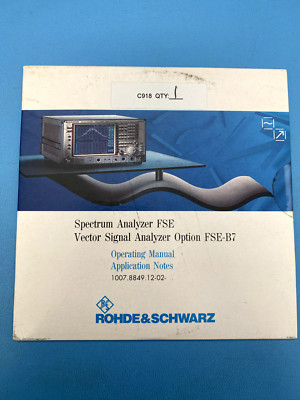 Rhode & Schwarz Spectrum Analyzer FSE Vector Signal Anyalyzer Option ...