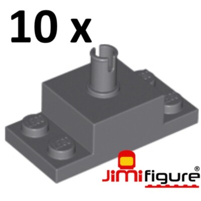 NEW 10 x LEGO 2x2 Modified Brick with Side Plates Top Pin Dark Bluish ...