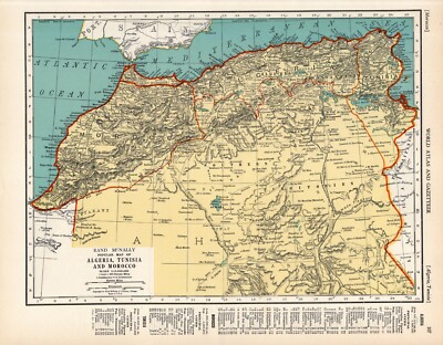 Pre-1900 - Map Of Morocco