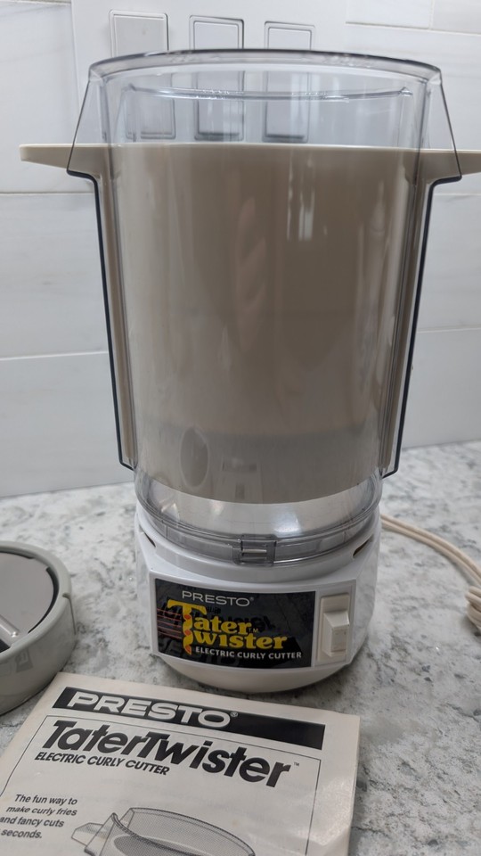 PRESTO TATER Twister Electric Curly Cutter 0293001 w/ Curly & Spiral ...