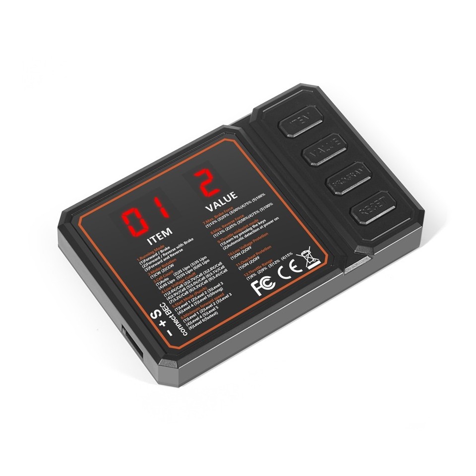 Carte de Programmation pour Bateaux RC 50 à 150A ESC Contrôleur de ...