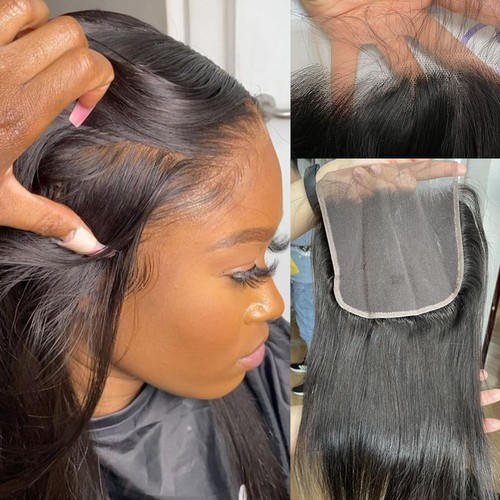 6x6 Lace Closure, Ultra-Thin Invisible HD Transparent Lace Closure Pre ...