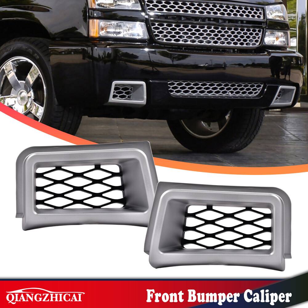 FIT FOR 2003-2007 SILVERADO 1500 FRONT BUMPER CALIPER AIR DUCT SET GRAY ...