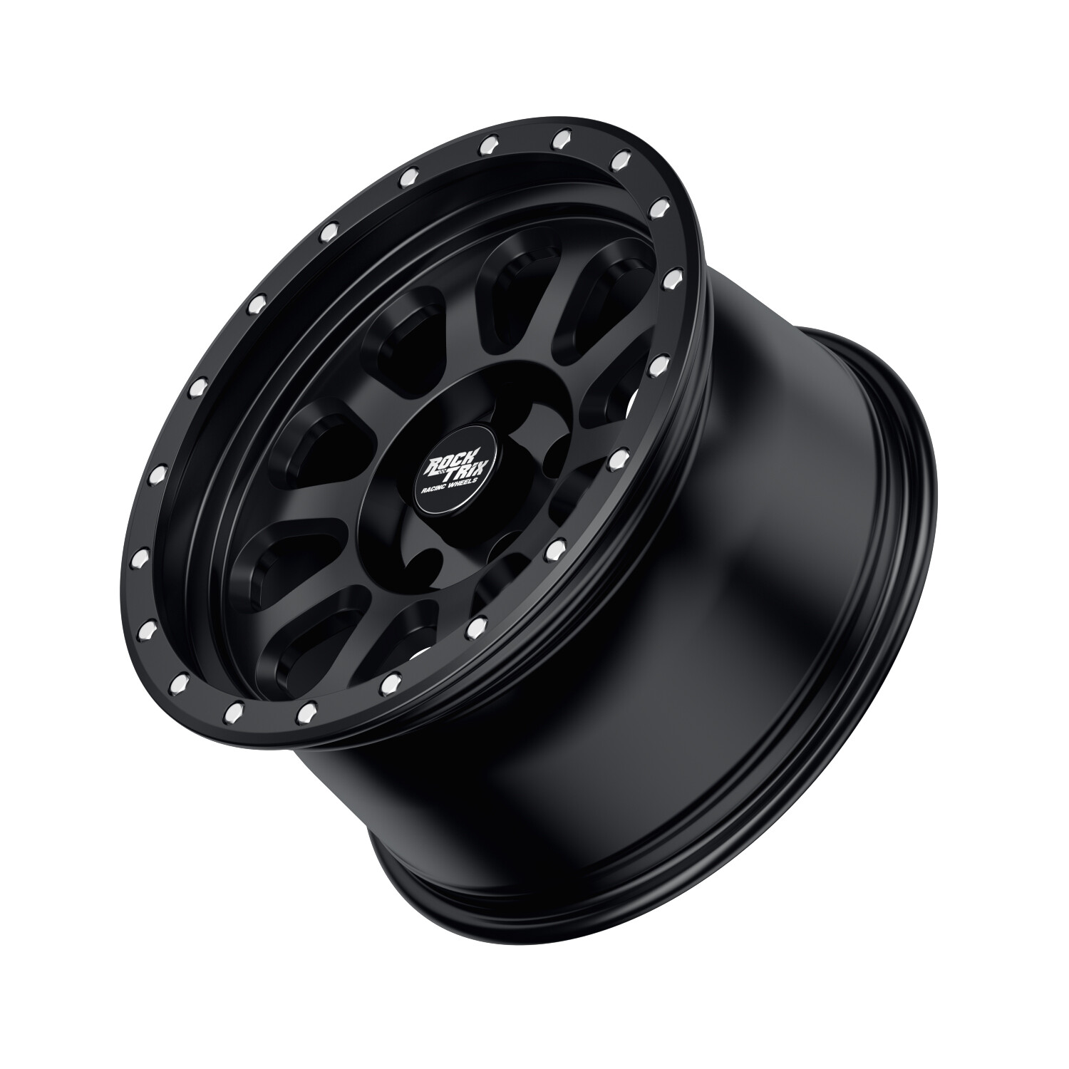 18" RockTrix RT111 18x9 +12 Offset Black Wheel 5x150 Rim for Select ...