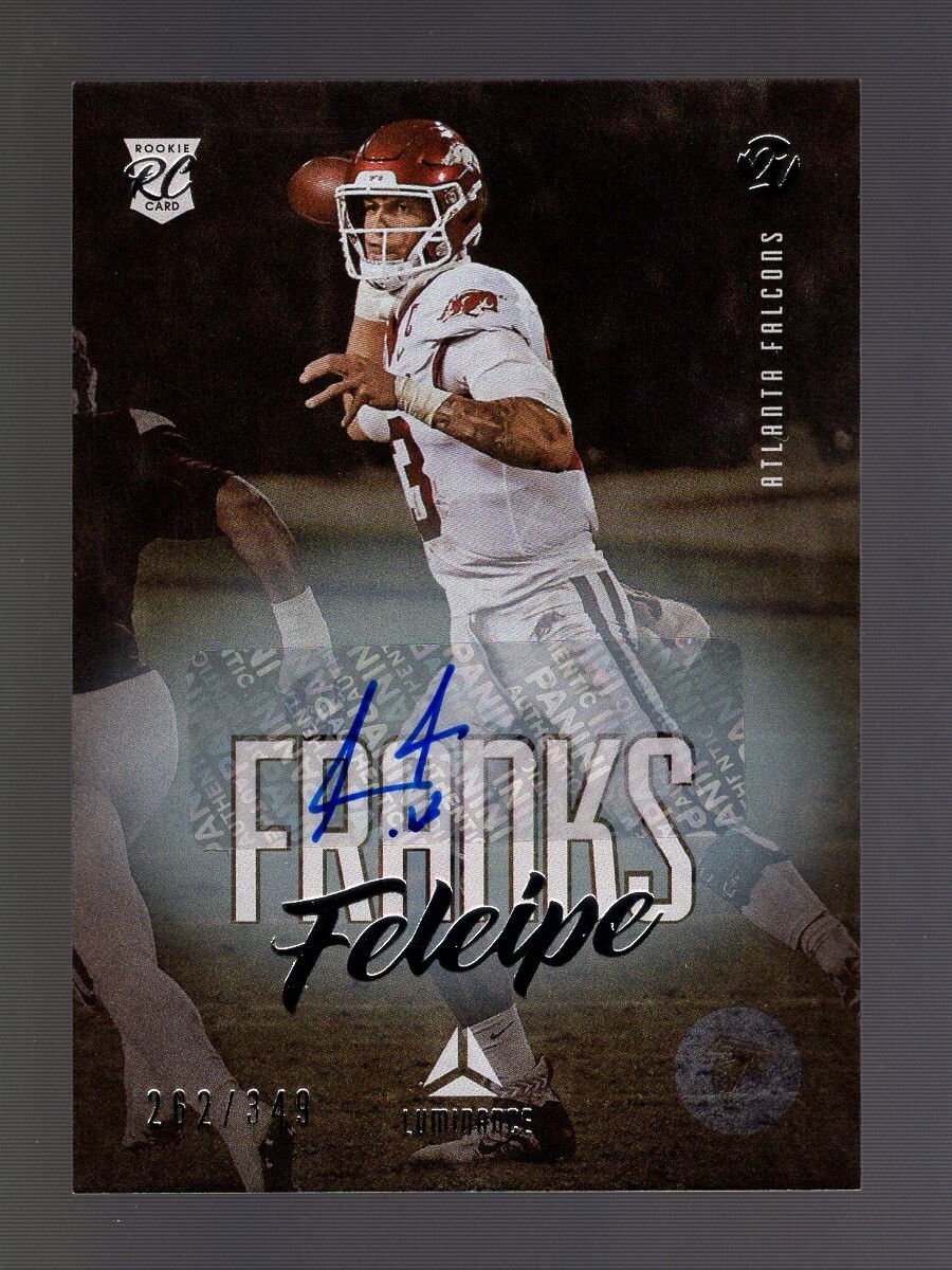 2021 LUMINANCE #164 FELEIPE FRANKS RC AUTO AUTOGRAPH 262/349 ATLANTA ...