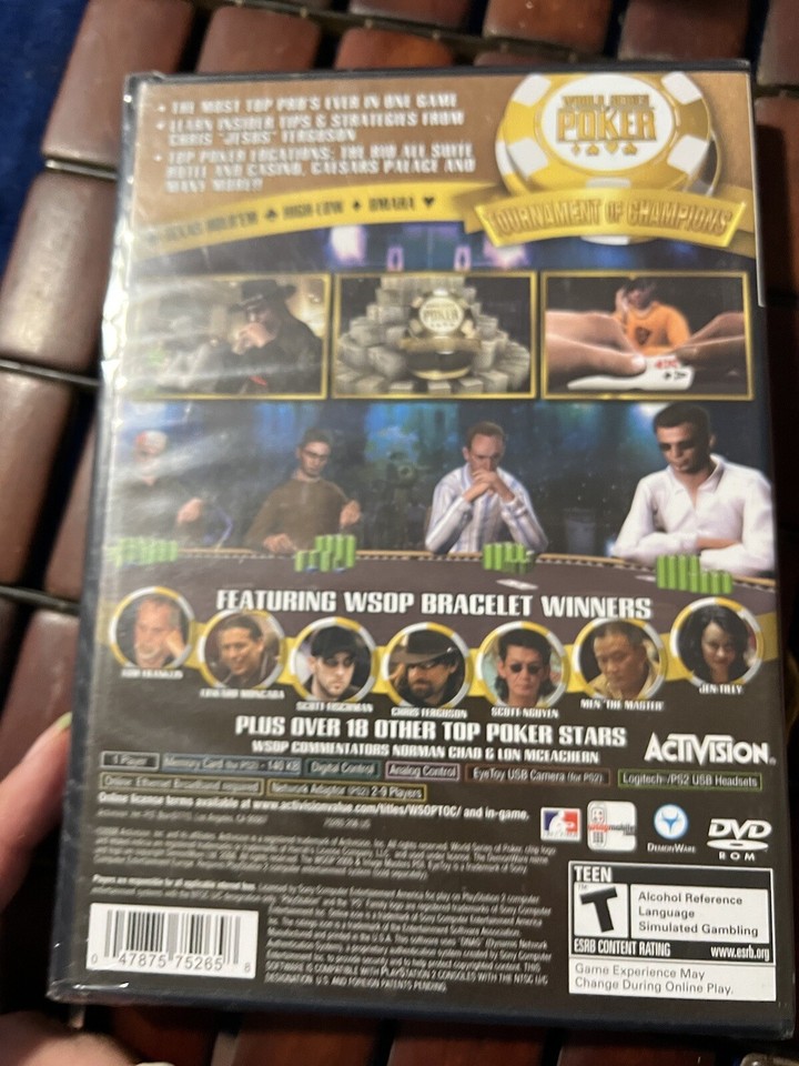 PS2 World Series Of Poker Tournament Of Champions 2007 Edition Factory ...