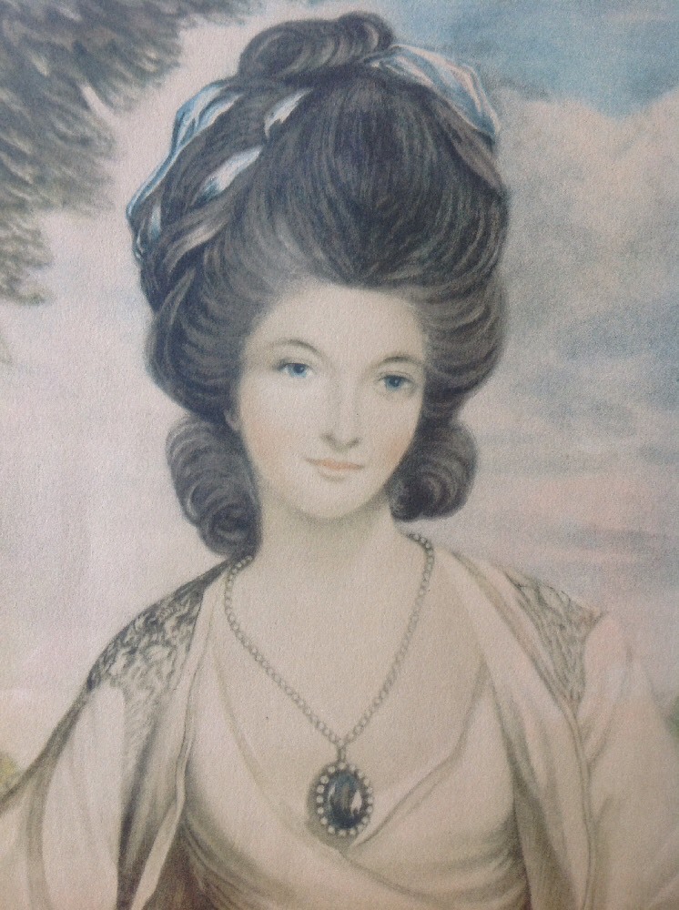Vintage Lady Betty Compton Portrait Print 1929 Original by Sir Joshua ...