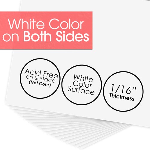 50 Pack 8x10 Backing Board Acid Free for Art Print Picture Photo | eBay