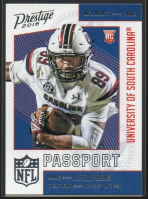 Jerell Adams 2016 Prestige NFL Passport #15 Rookie Card South Carolina ...