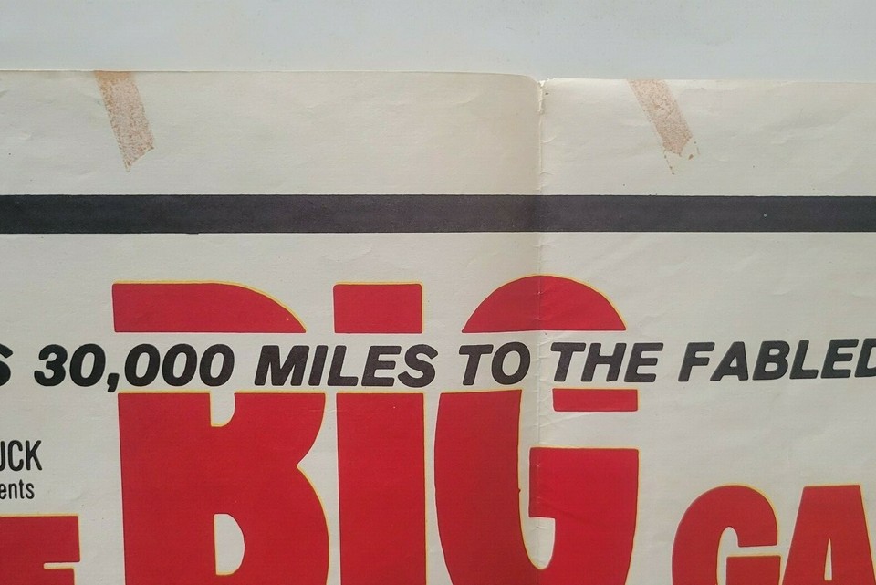 THE BIG GAMBLE (1961) Original Movie Poster One Sheet Stephen Boyd | eBay