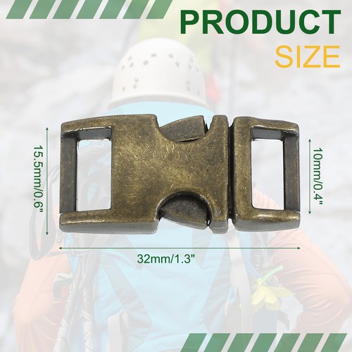 Metal Buckle, 4 Pack Quick Side Release Clips for Luggage(0.6" x 1.3 ...