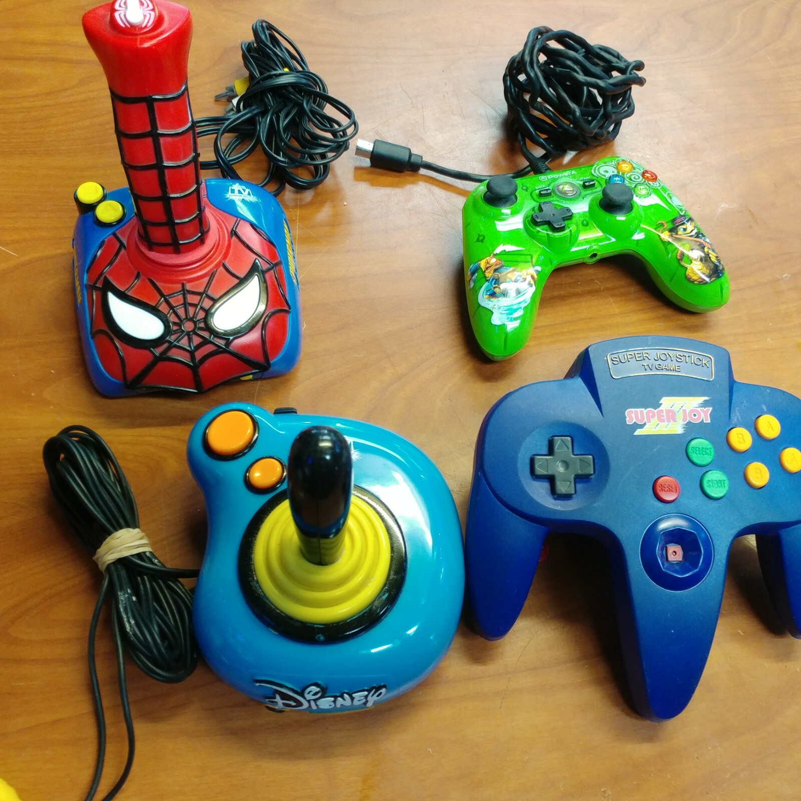 Lot of 4 Various Off Brand TV Game Controllers | eBay